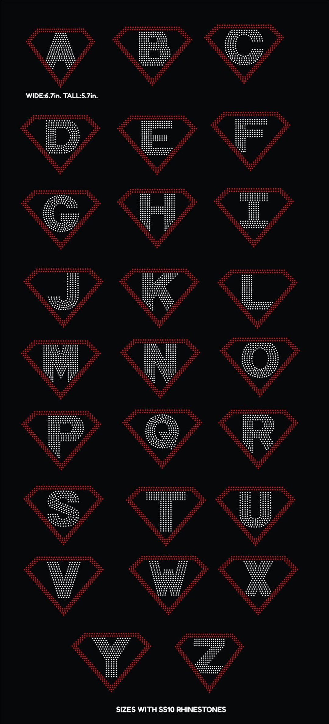 DIAMOND Superhero Letters Alphabet and Digits Digital Download, Svg ...