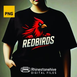 Redbirds Mascot PNG – Bold Cardinal Logo for DTF, DTG, Sublimation ...