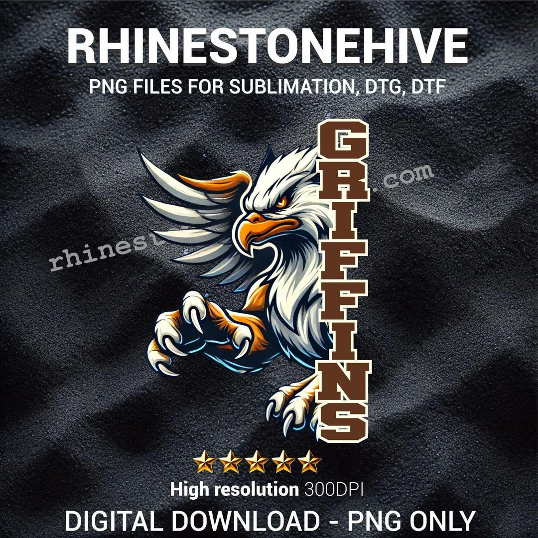 Fierce Griffin Digital Design, Griffins , Sublimation Design, Mascot ...