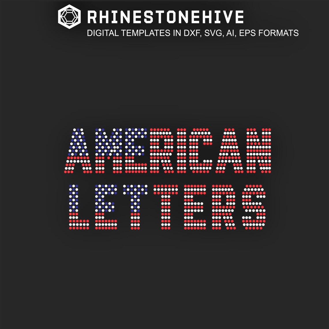 USA Flag Letters Digital Download Svg Eps Png Dxf - Etsy