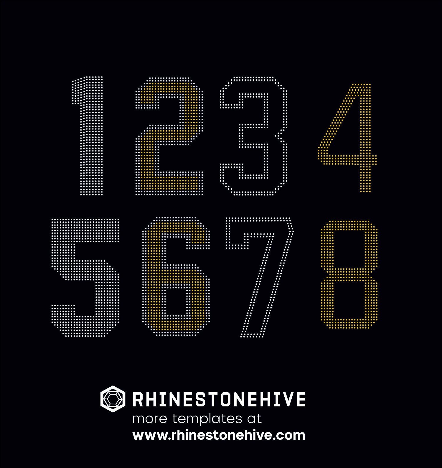 Huge Digits 4 Styles Sport Digital Download Svg Eps Png - Etsy