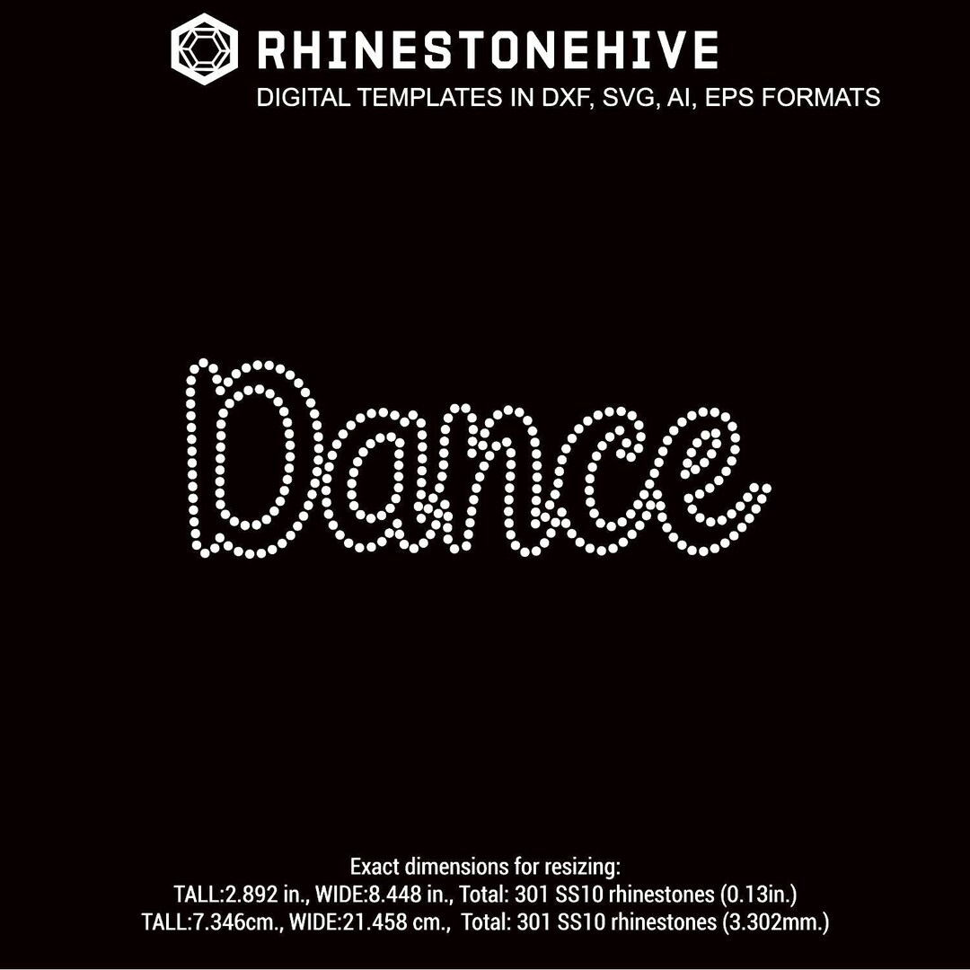 Dance, Dancer Rhinestone Template Digital Download, Svg, Eps, Png, Dxf ...
