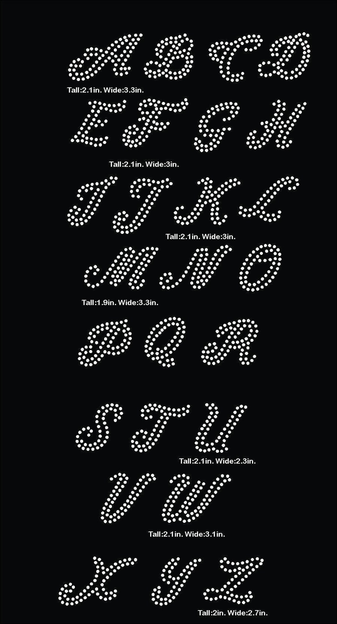 Two Lines Fancy Letters Alphabet and Digits Digital Download - Etsy