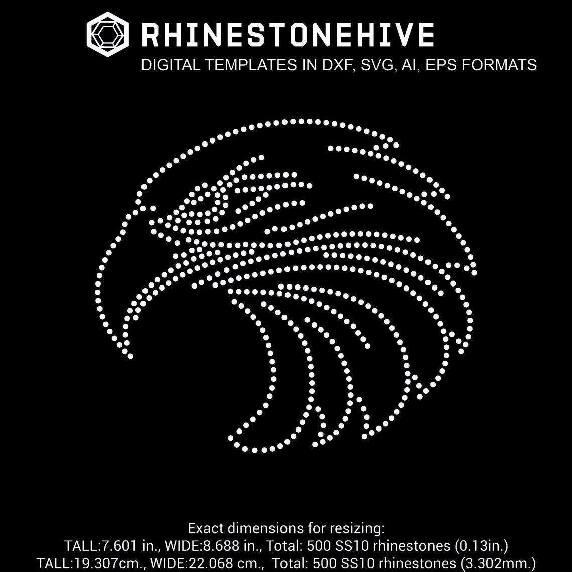 Eagle Rhinestone Templates Digital Download Svg Eps Png - Etsy