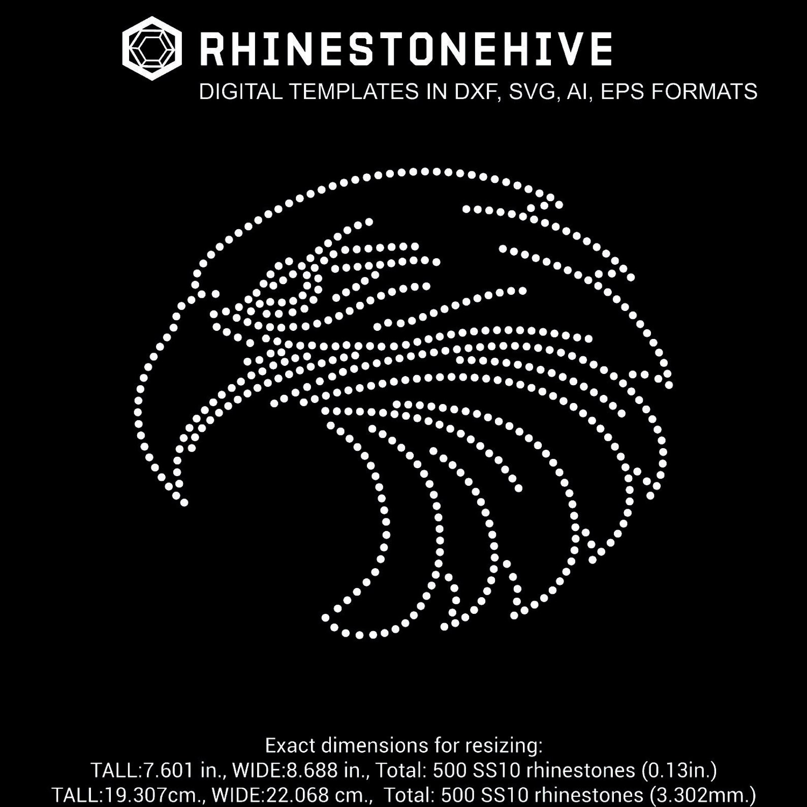 Eagle Rhinestone Templates Digital Download Svg Eps Png - Etsy