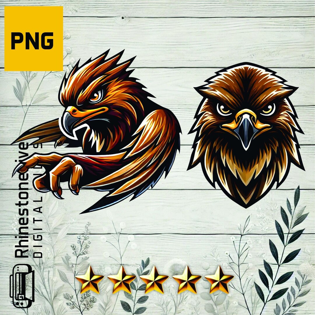 Fierce Hawk Mascot Design, Mascot Png, Sport Png, T-shirt Design ,DTF ...
