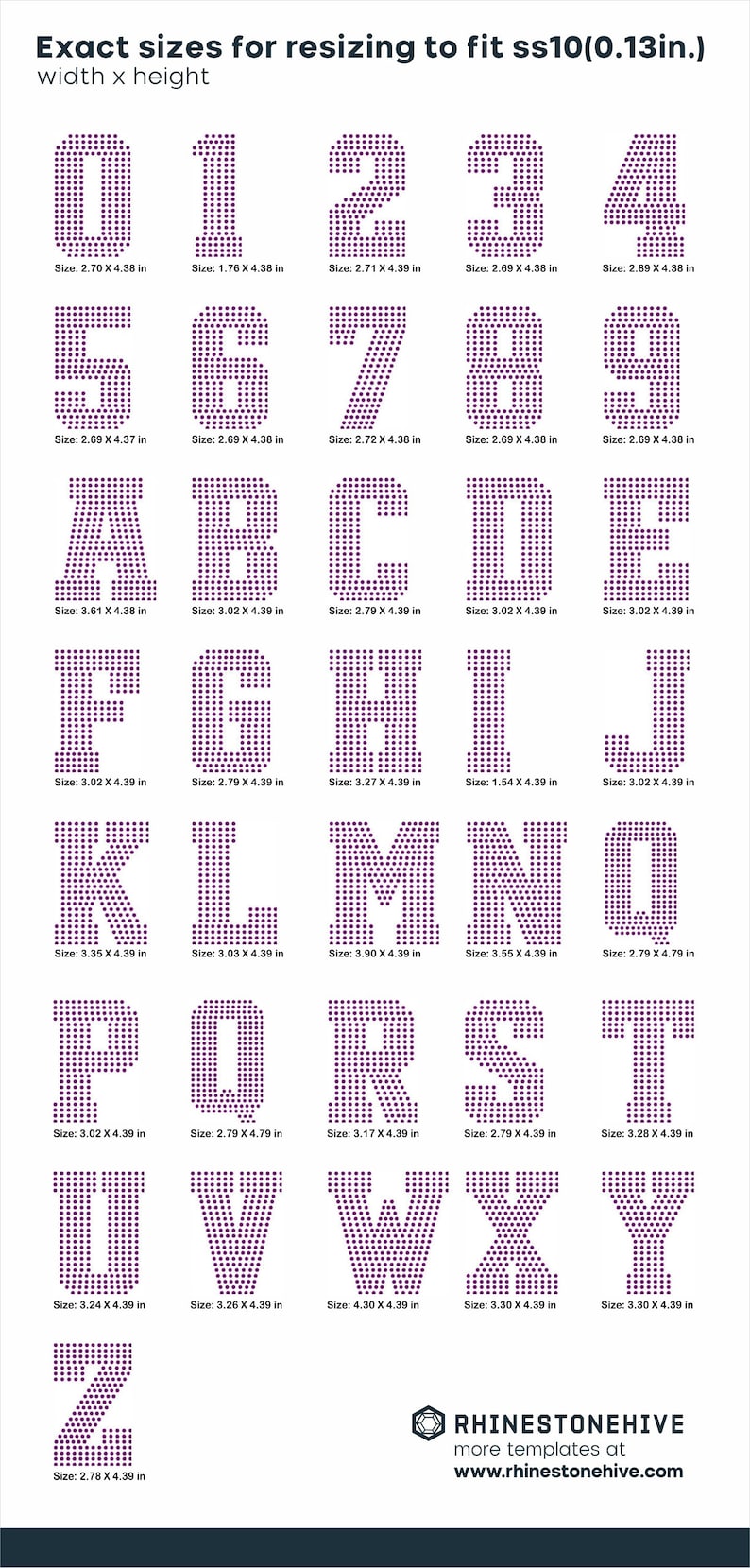 College Sport Rhinestone Font, Letters and Numbers Template (digital ...
