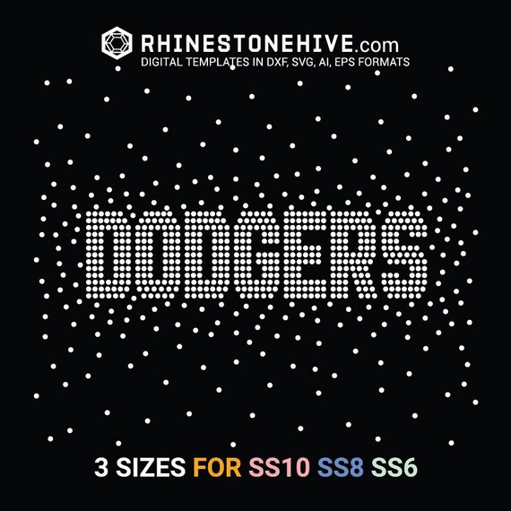 DODGERS 3 Sizes Ss6 Ss8 Ss10 Rhinestone Templates - Etsy