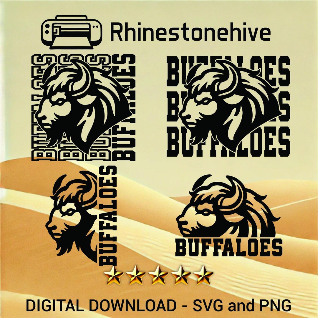 Powerful Buffaloes Logos – Premium Digital Artwork in SVG & PNG 4 ...