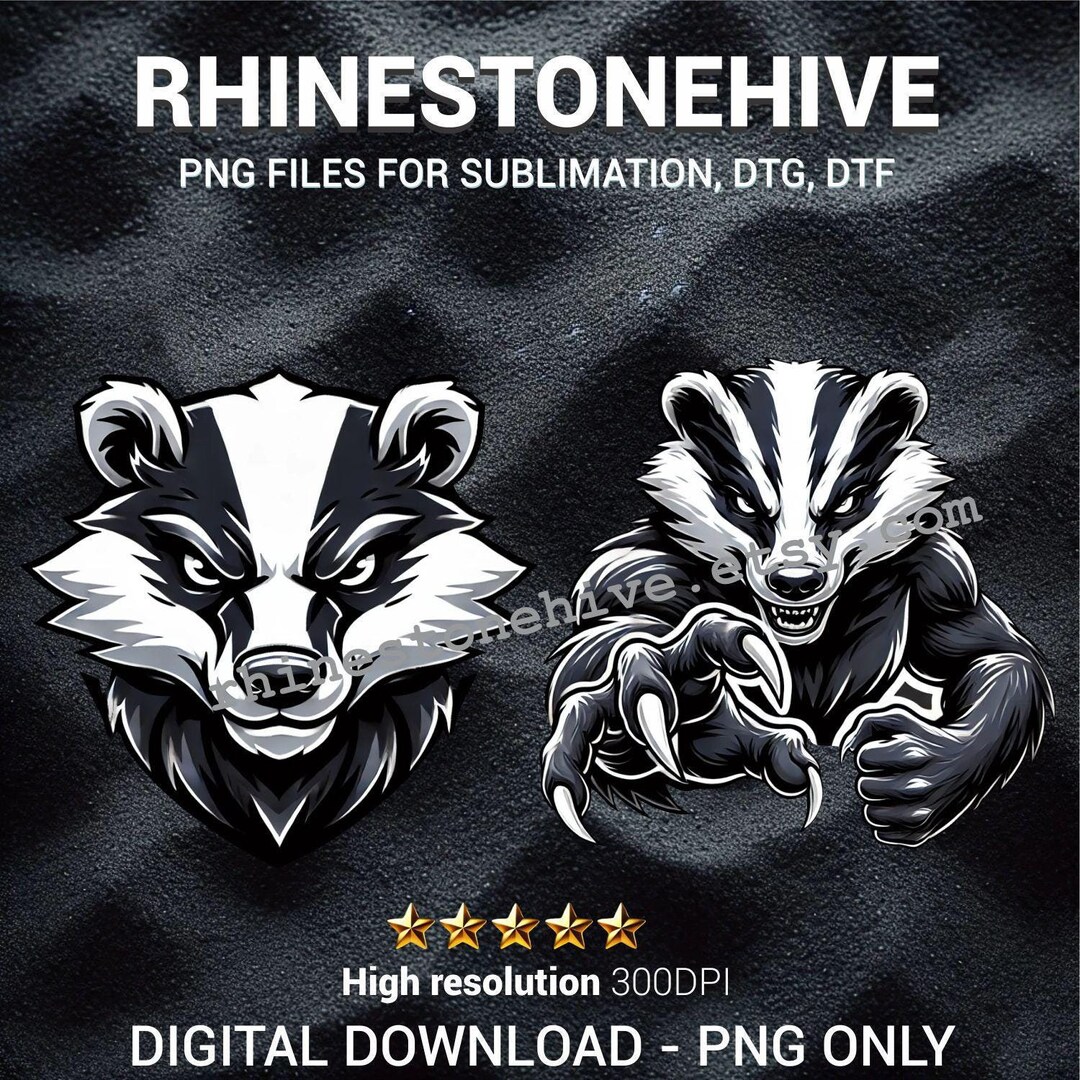 Badger Mascot PNG, Sublimation Design (digital Download) - Etsy