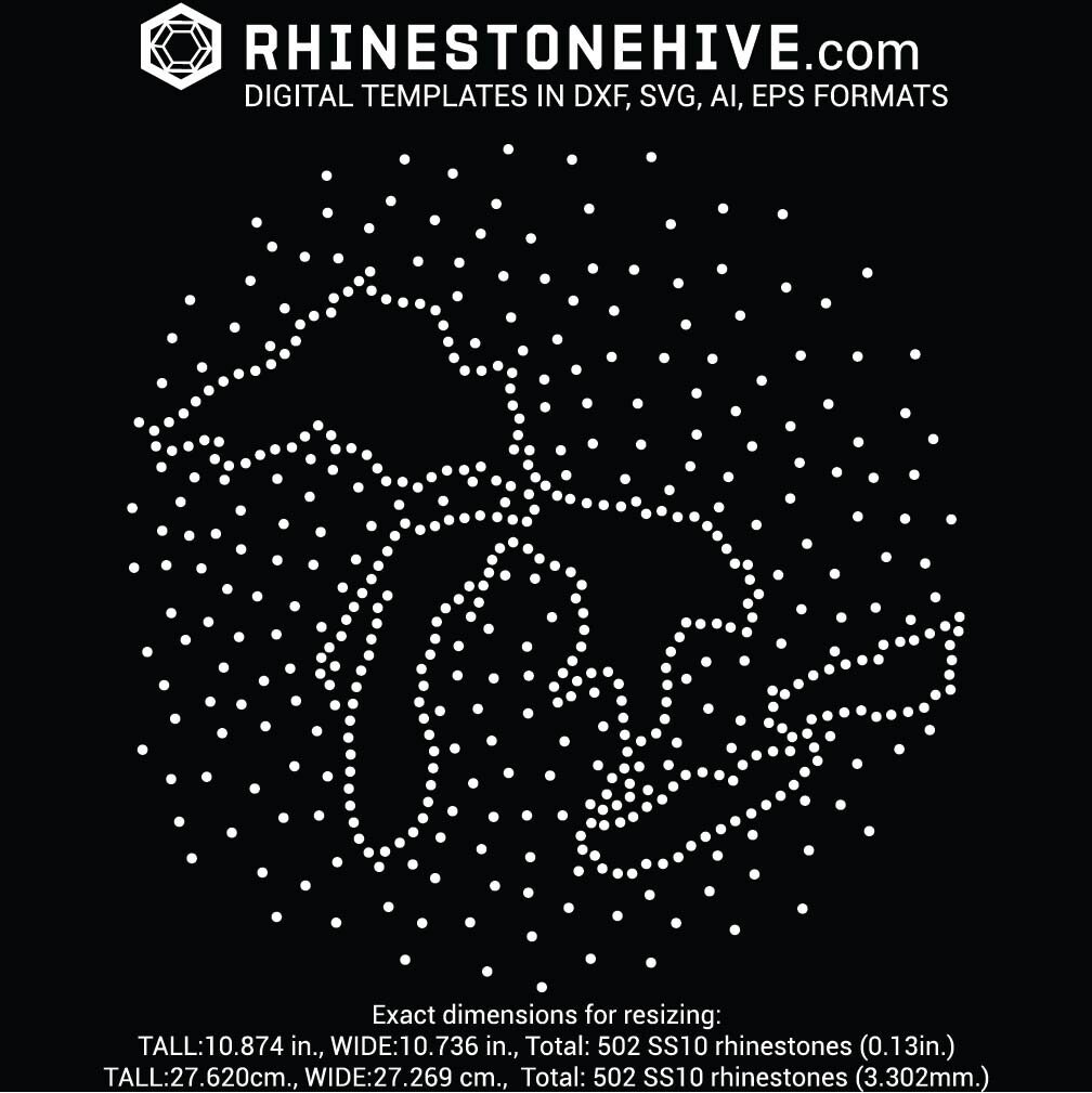 Great lakes scattered rhinestone template digital download | Etsy