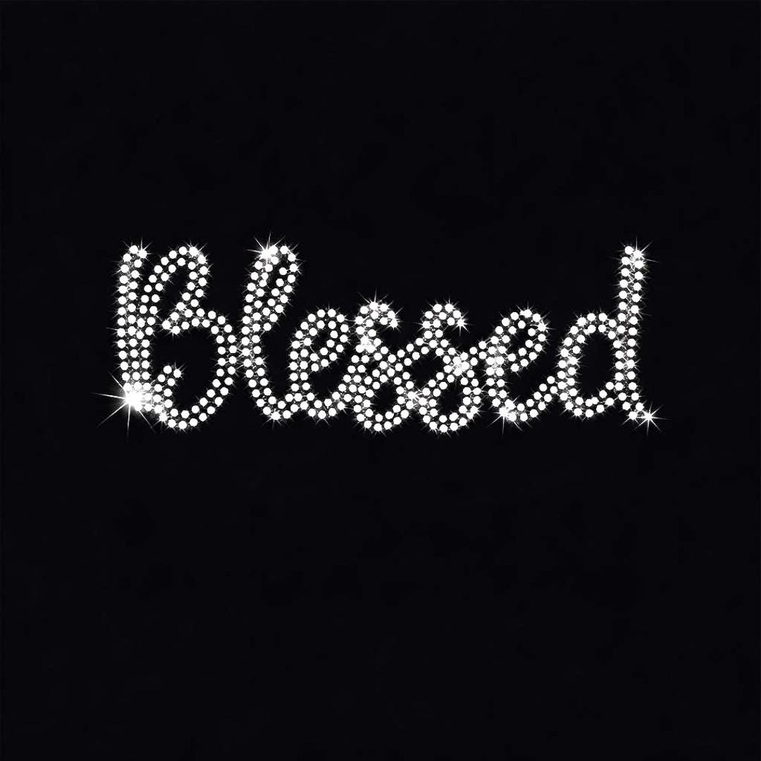 Blessed Rhinestone Template, SS10 Design (digital Download) - Etsy