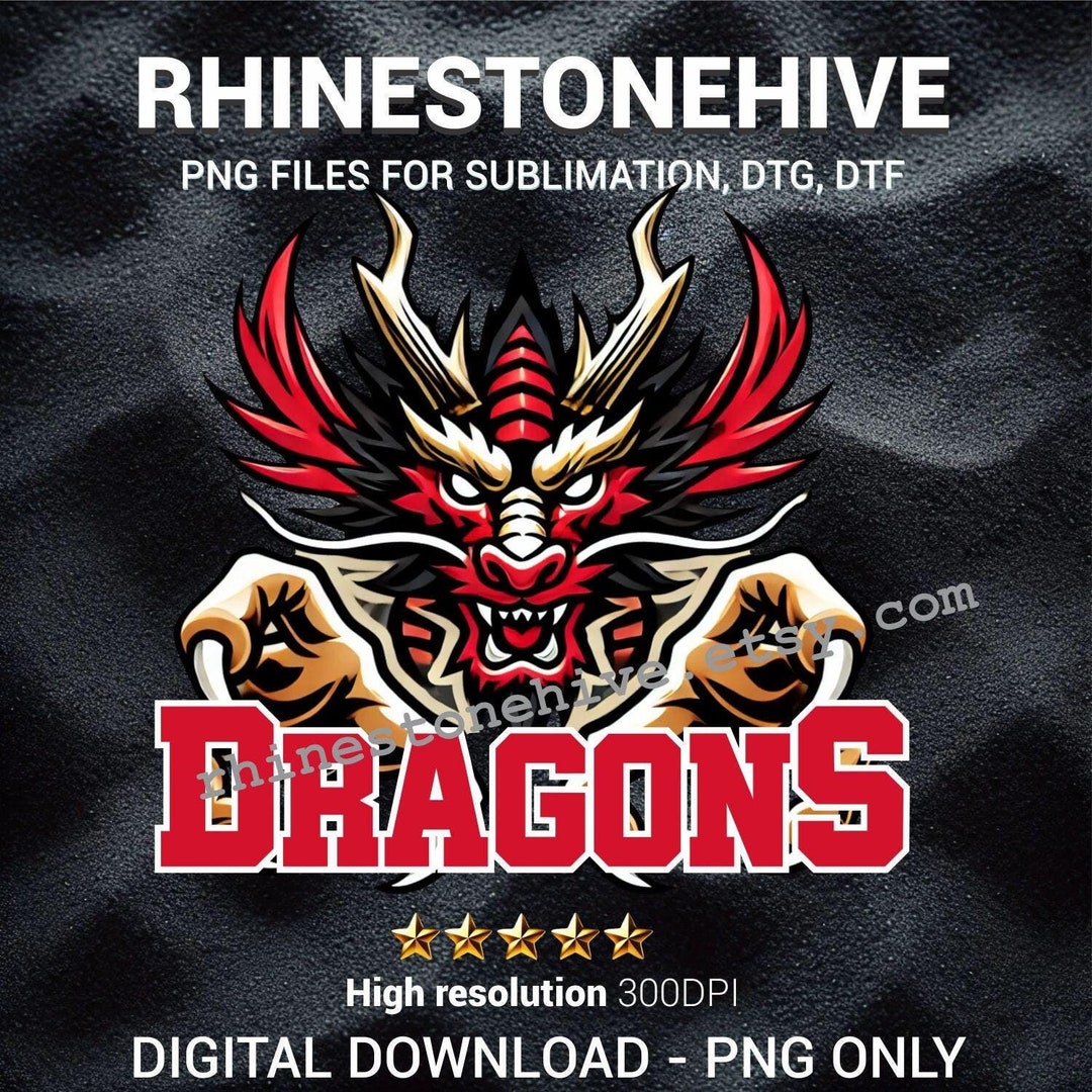Epic Dragon Design, DRAGONS, Sublimation Design, Mascot Png, Sport Png ...