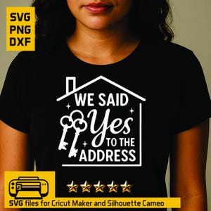 We Said Yes to the Address SVG PNG DXF – New Home Key Design for Cricut ...