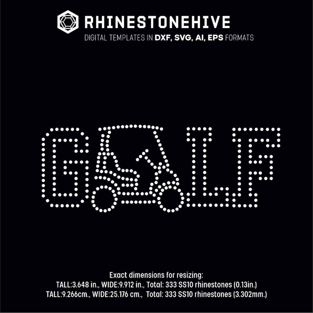 Golf Car Rhinestone Template Digital Download, Svg, Eps, Png, Dxf - Etsy