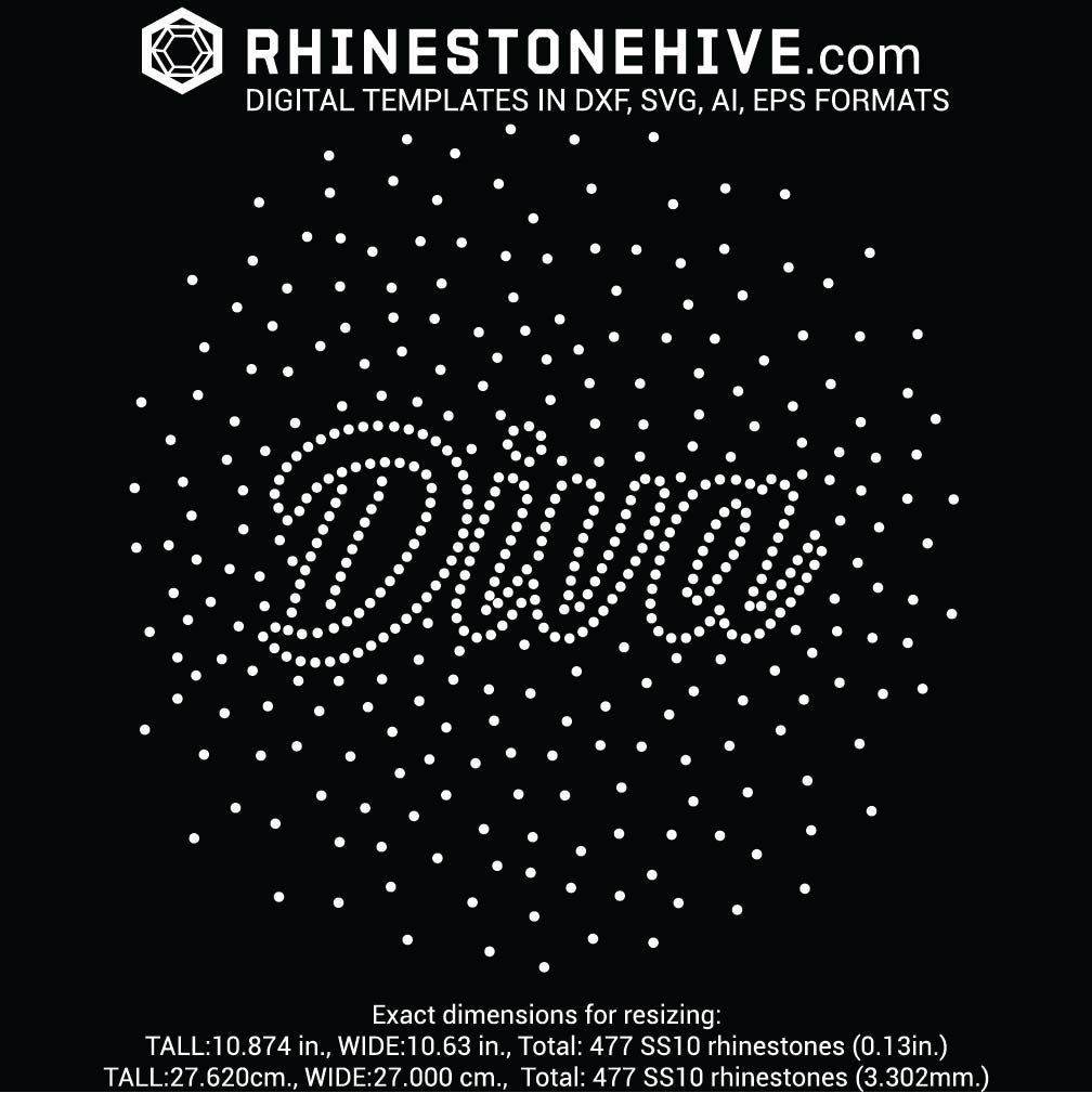 Diva Scattered Rhinestone Templates Digital Download Svg - Etsy