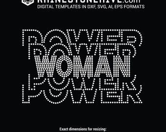 STRONG Tiled Rhinestone Template Digital Download Svg Eps | Etsy