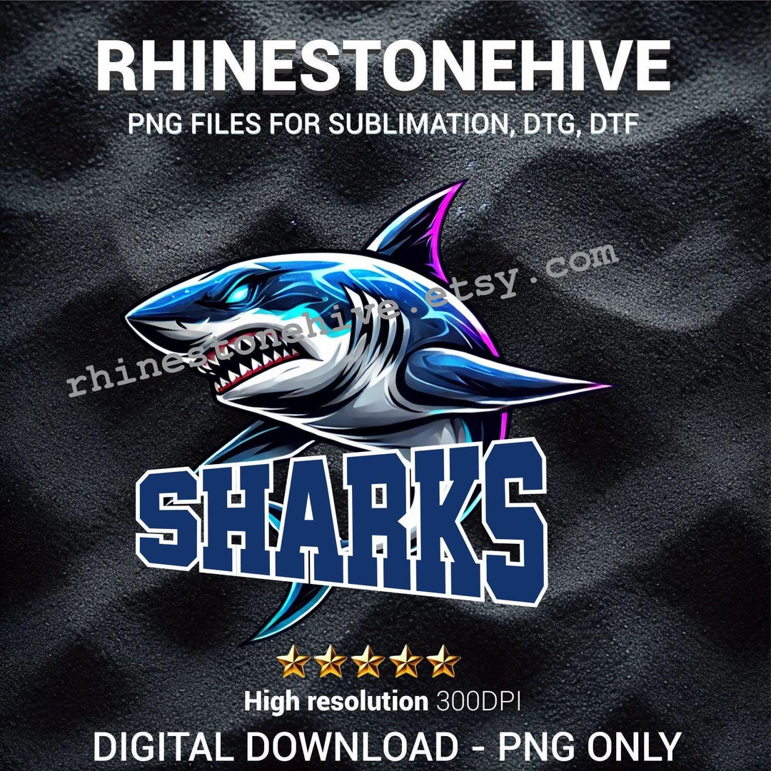 Dynamic Shark Graphic, Sharks, Sublimation Design, Mascot Png, Sport ...