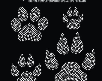 Paw Rhinestone - Etsy