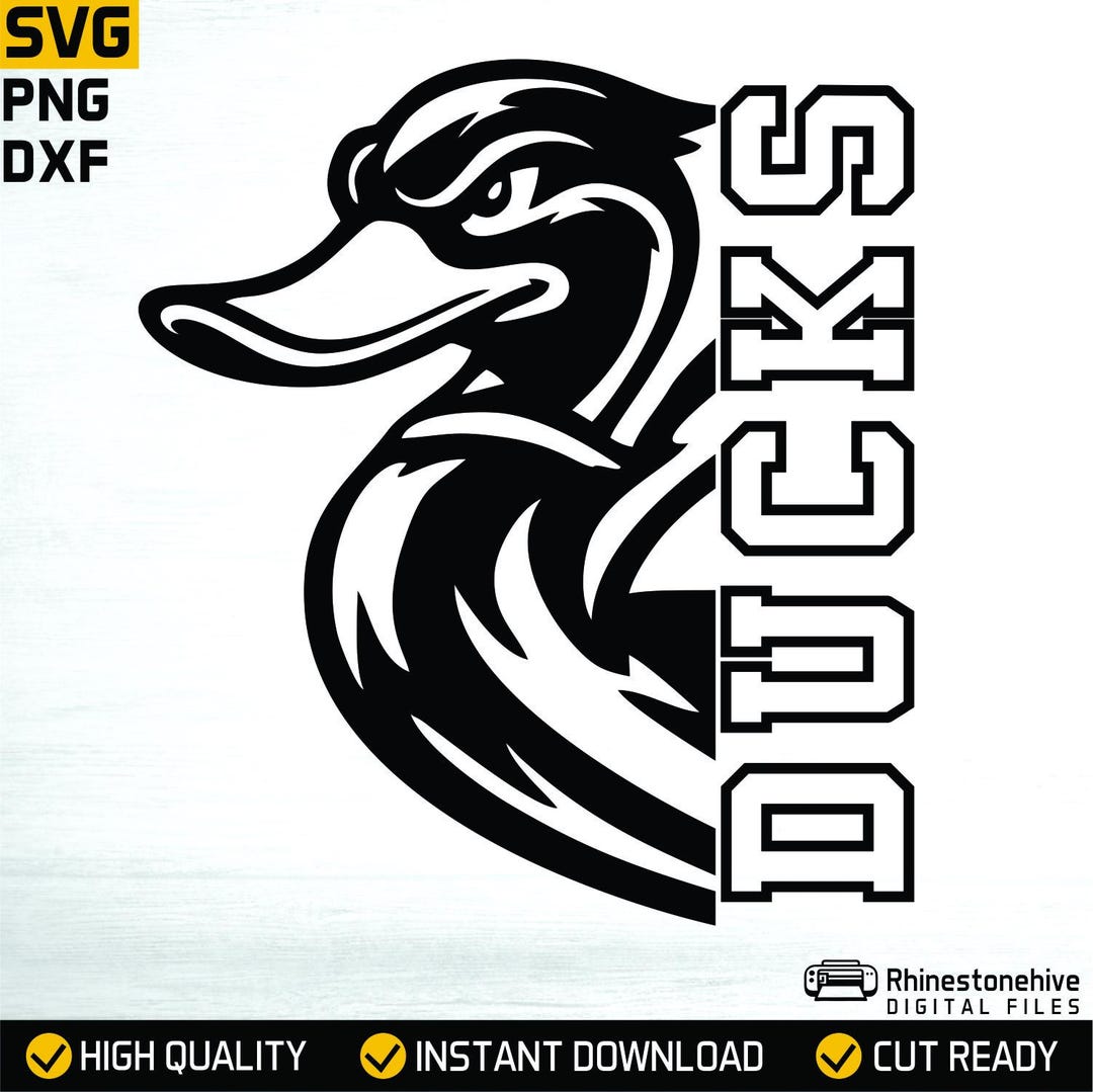 Ducks Mascot SVG, Sport PNG, T-shirt Design (digital Download) - Etsy