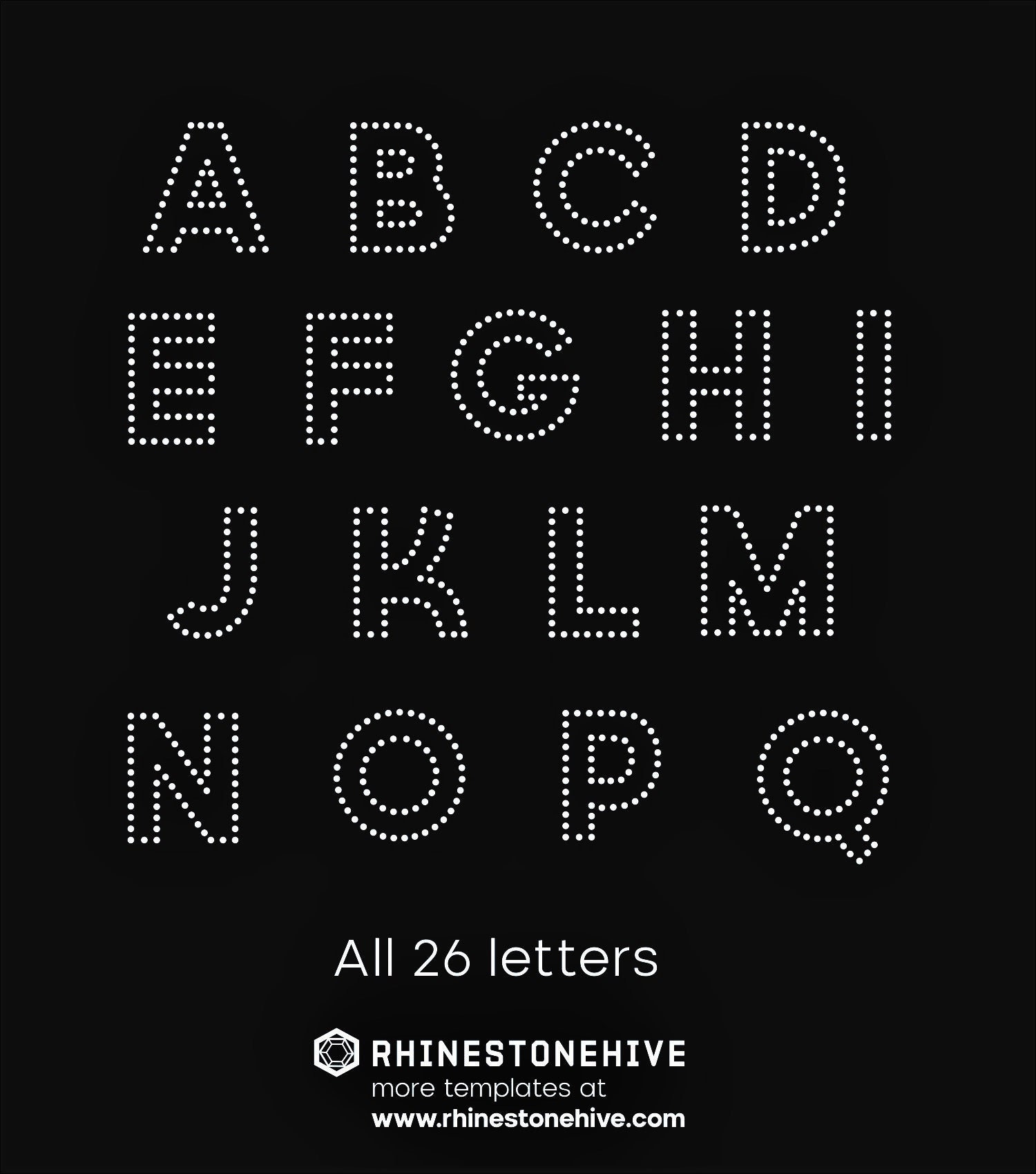 Bold Outline Letters Alphabet Digital Download, Svg, Eps, Ai, Png, Dxf ...
