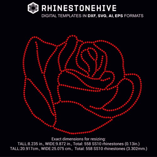 Instant Download Rhinestone Template Svg Eps Png Dxf. - Etsy