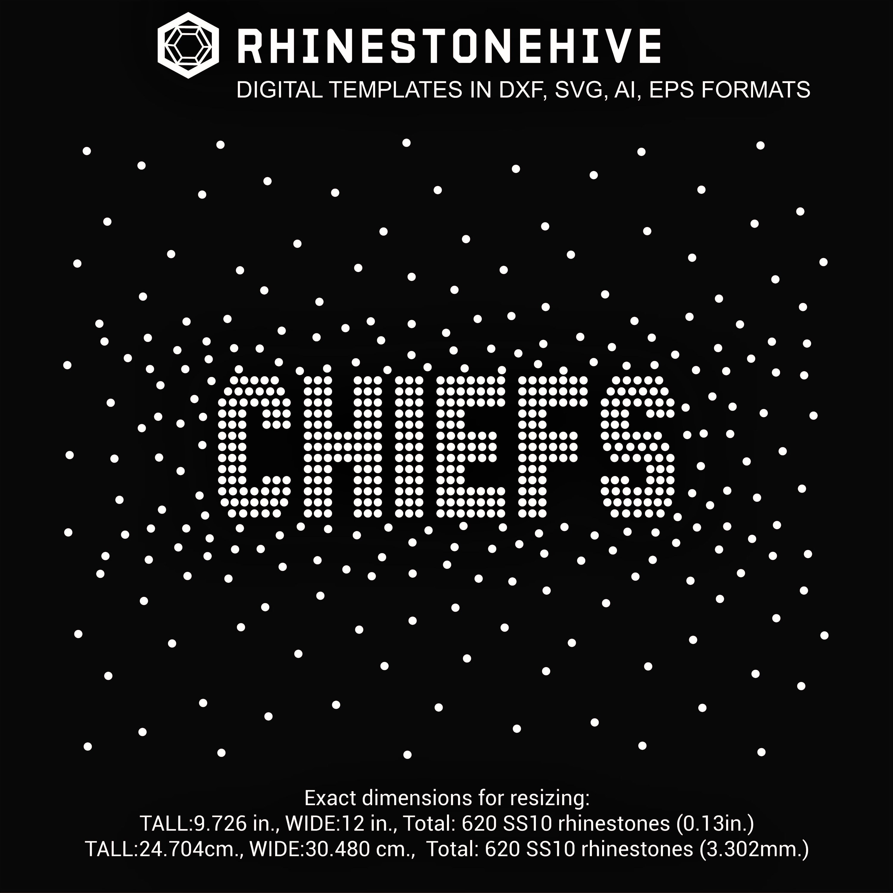 Chiefs 3sizes Ss6 Ss8 Ss10 Rhinestone Templates - Etsy