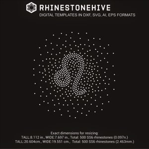 Leo Zodiac Sign 3 Sizes Ss10 Ss8 Ss6 Rhinestone Template - Etsy