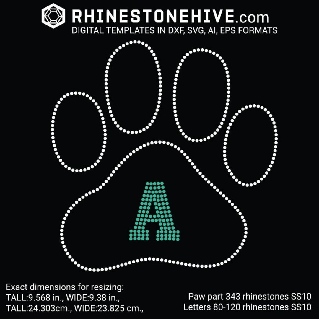 ALL Letters PAW Alphabet Digital Download, Svg, Eps, Png, Dxf ...