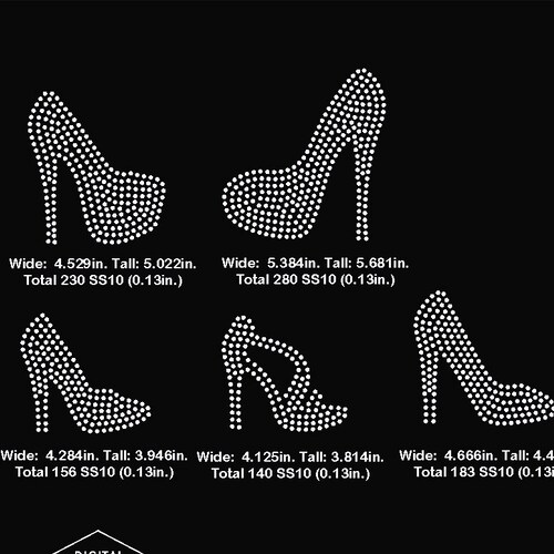 Wedding Rings Rhinestone Template Digital Download Svg Eps - Etsy