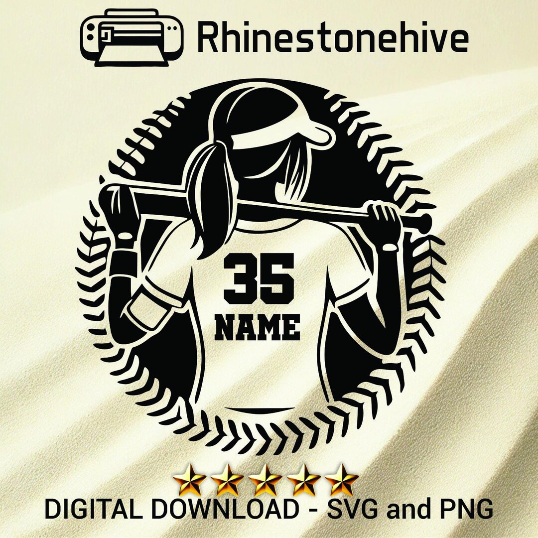 Custom Softball Player Design – Personalized Jersey, SVG PNG (digital ...