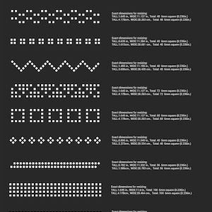 Square Rhinestone Template for 6mm Stones (digital Download) - Etsy