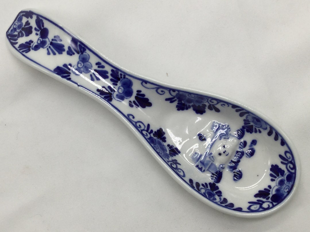 Delft Blue Spoon Rest, Handpainted Spoon Rest - Etsy