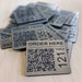 Laser Engraved QR Code, Custom Discs, 76 Mm 3 In Square, Table, Tags ...