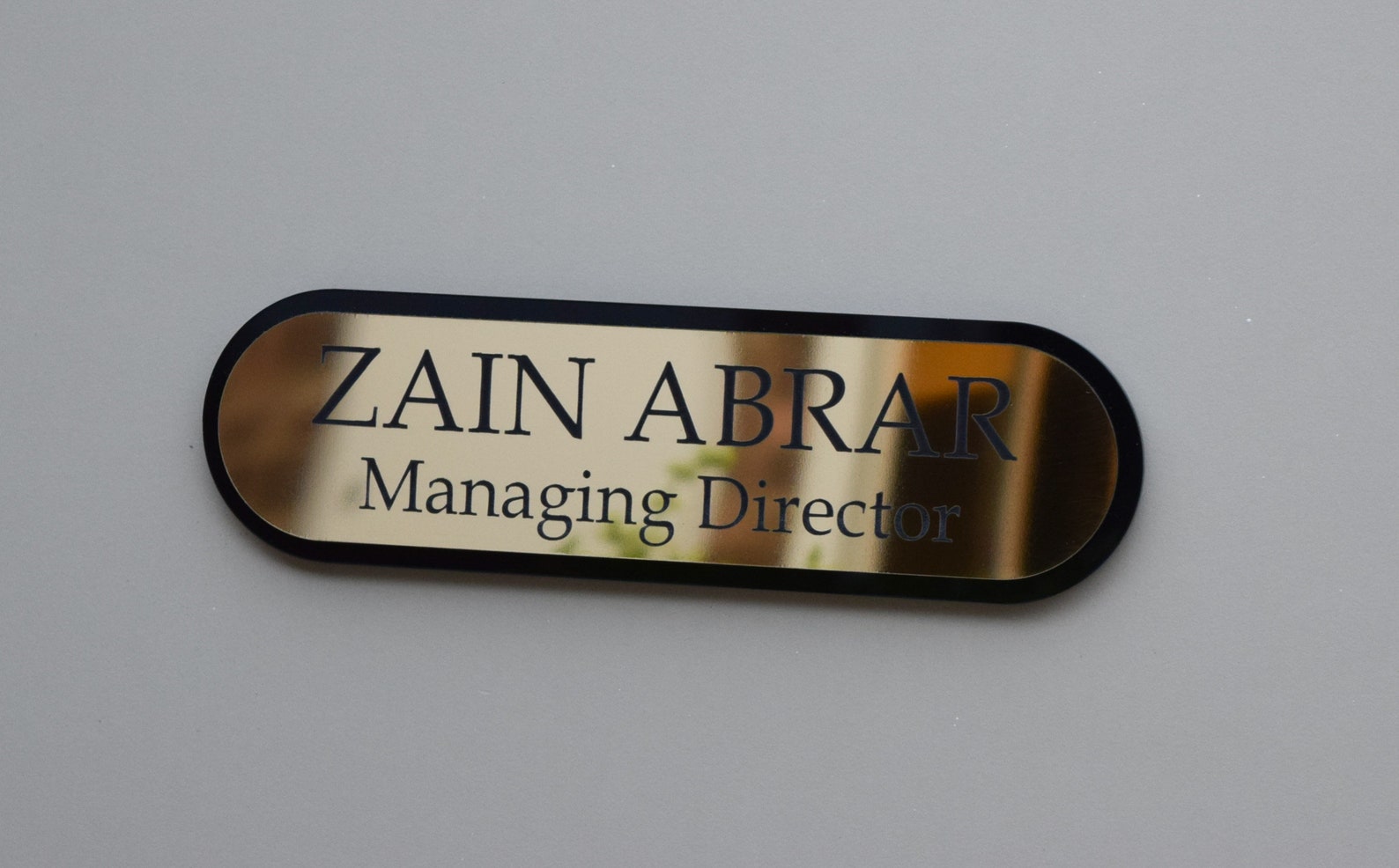 Custom Engraved Wall Sign Executive Acrylic Wall Plate | Etsy