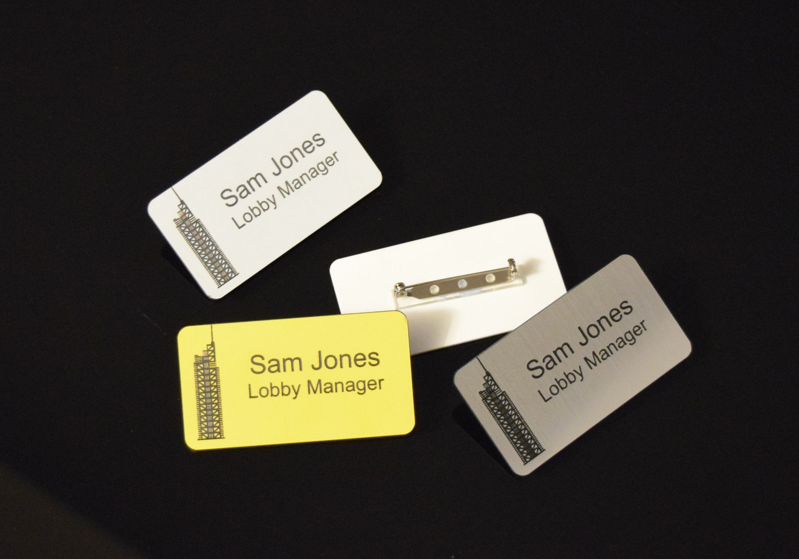Personalized Plastic Name Badgelaser Engraved Name Tagname | Etsy UK