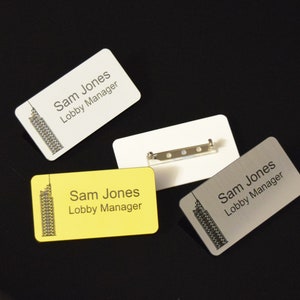 Personalized Plastic Name Badge,laser Engraved Name Tag,name Badges ...