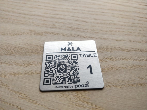 Metal QR Code Laser Engraved QR Code Custom Discs 50 Mm - Etsy