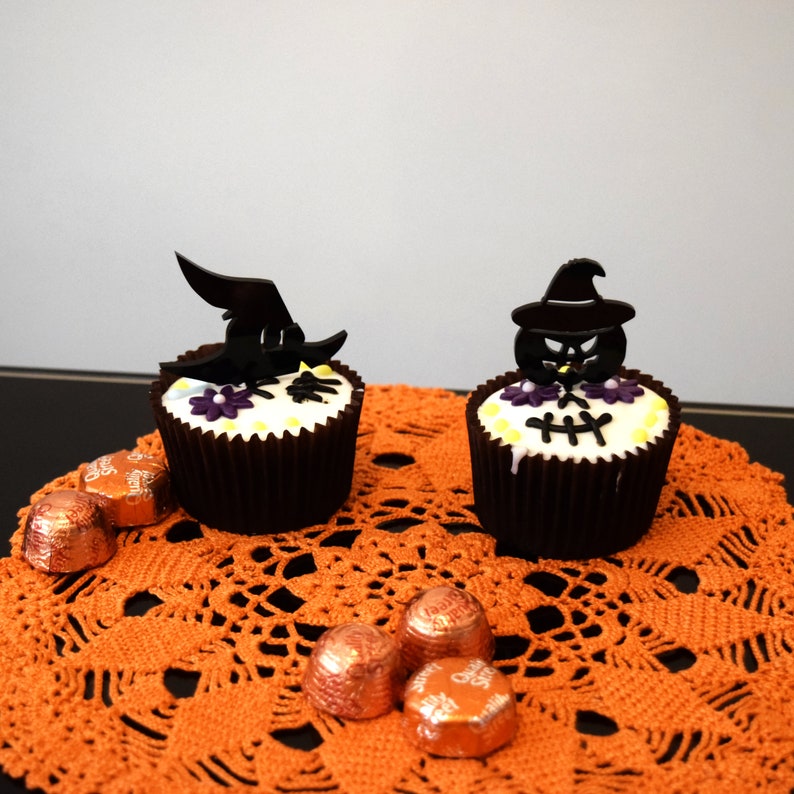 Halloween Cupcake Topper Set Cupcake Topper Halloween | Etsy