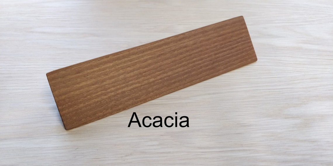 Personalised Double-sided Desk Name Plate Solid Wood Base - Etsy