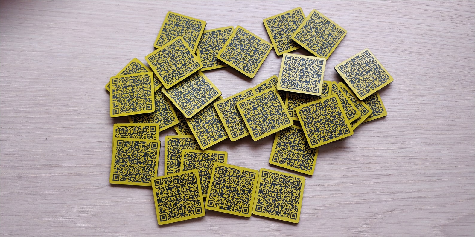 40 Mm Square Custom Laser Engraved QR Code Custom Discs - Etsy UK