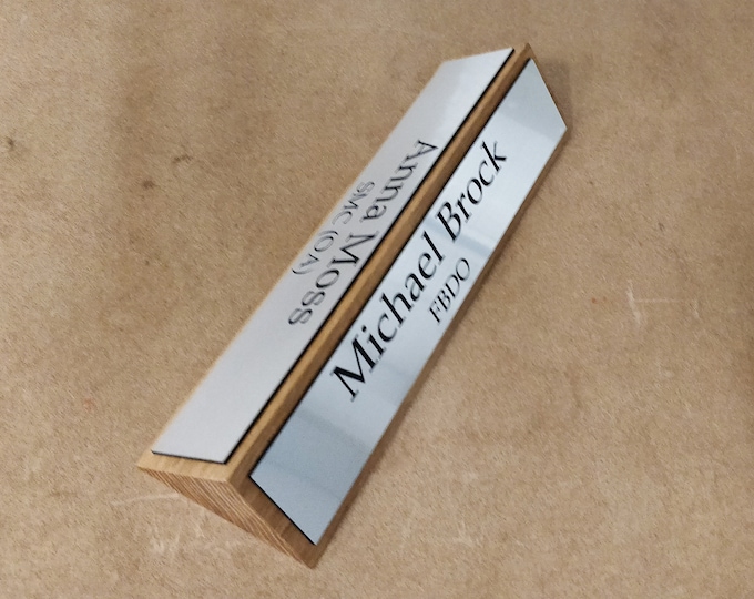 Handmade Wood Desk Name Plate, Custom - Etsy