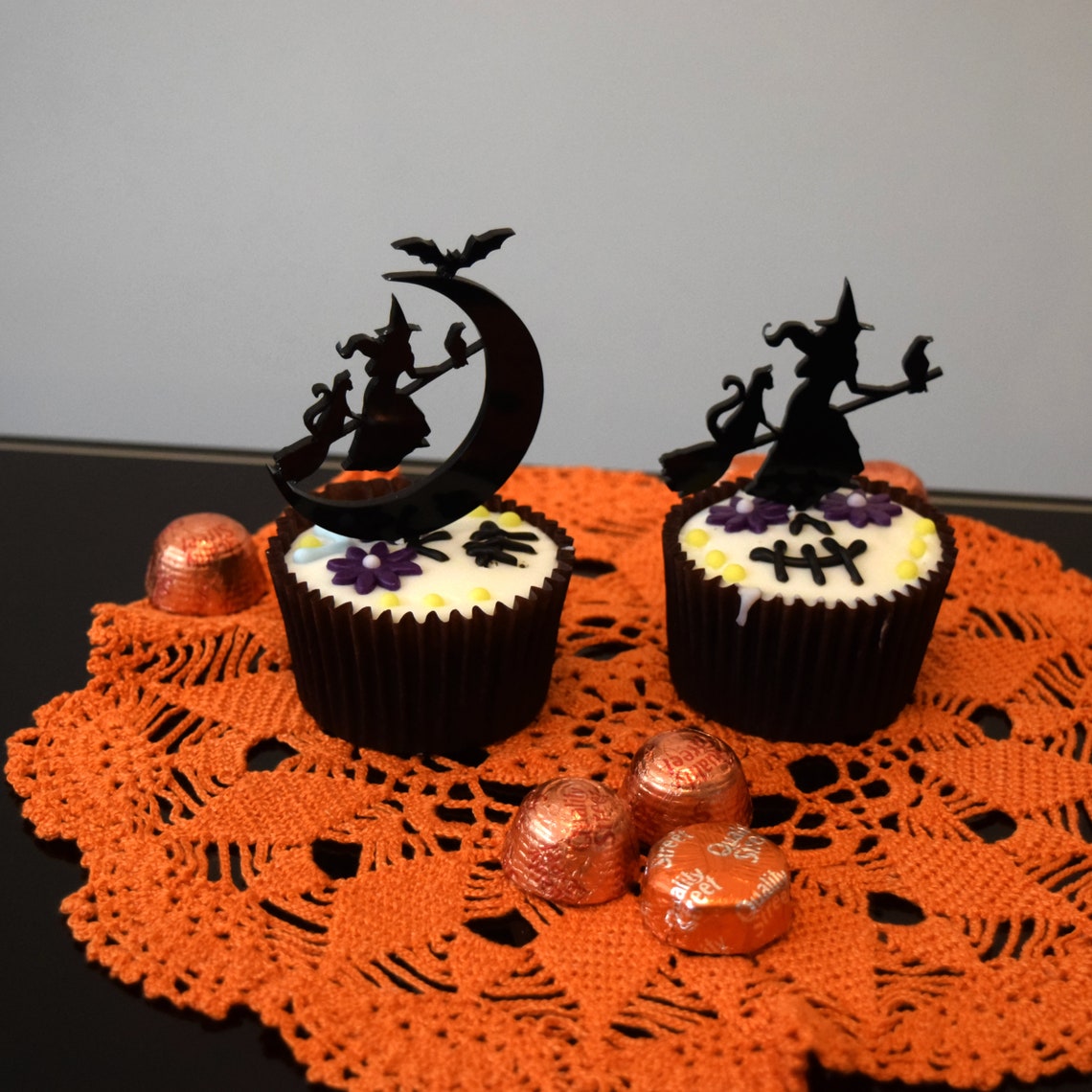 Halloween Cupcake Topper Set Cupcake Topper Halloween | Etsy