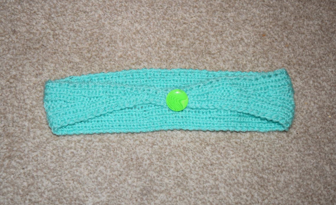 Hand knitted Headband Knit Headband Women's Head | Etsy