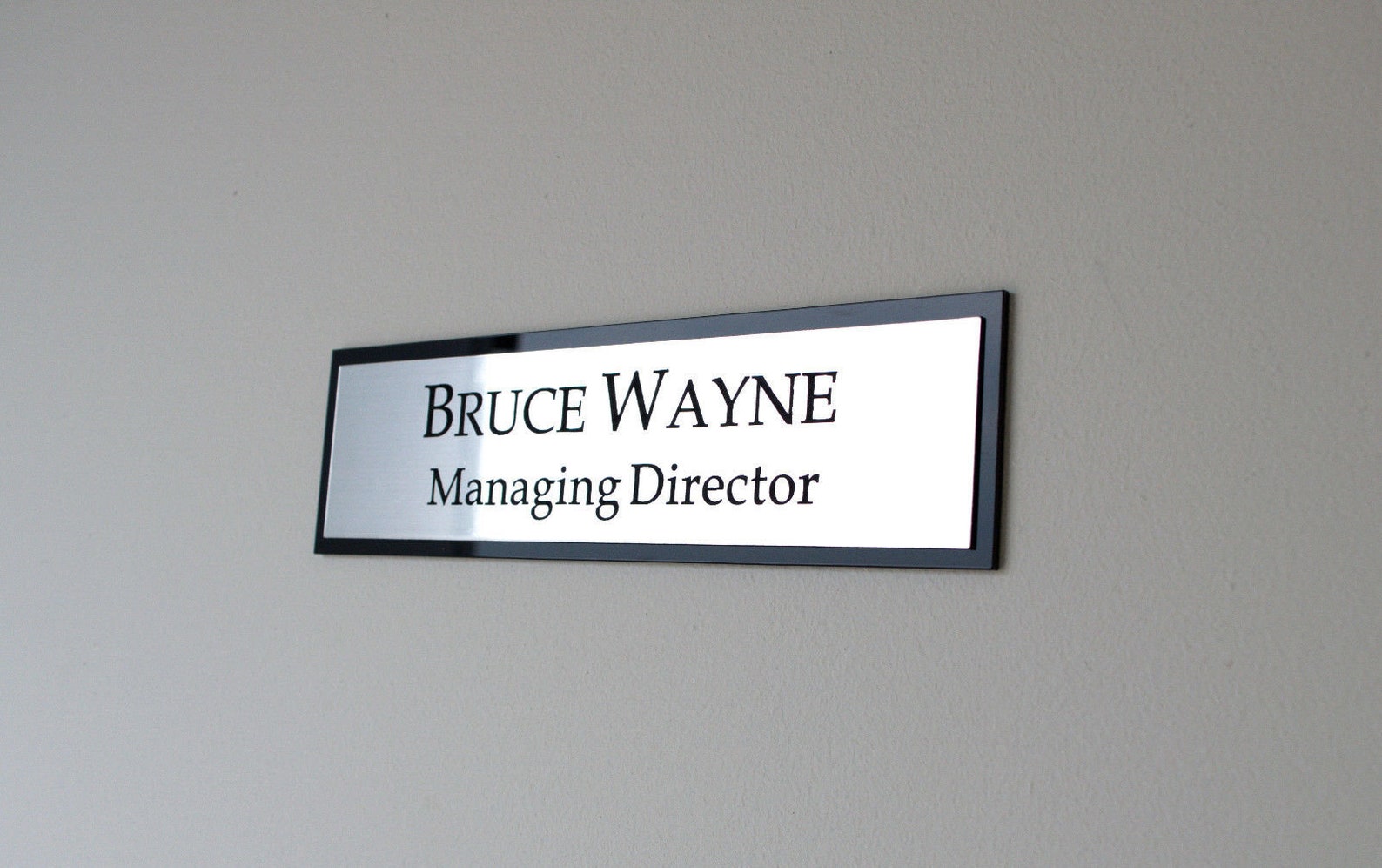 Wall Sign 40 Cm X 8 Cm Office Door Name Plaque Custom - Etsy