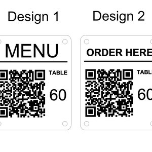 Laser Engraved QR Code Disc (60x50 Mm): Custom Table Tags - Etsy