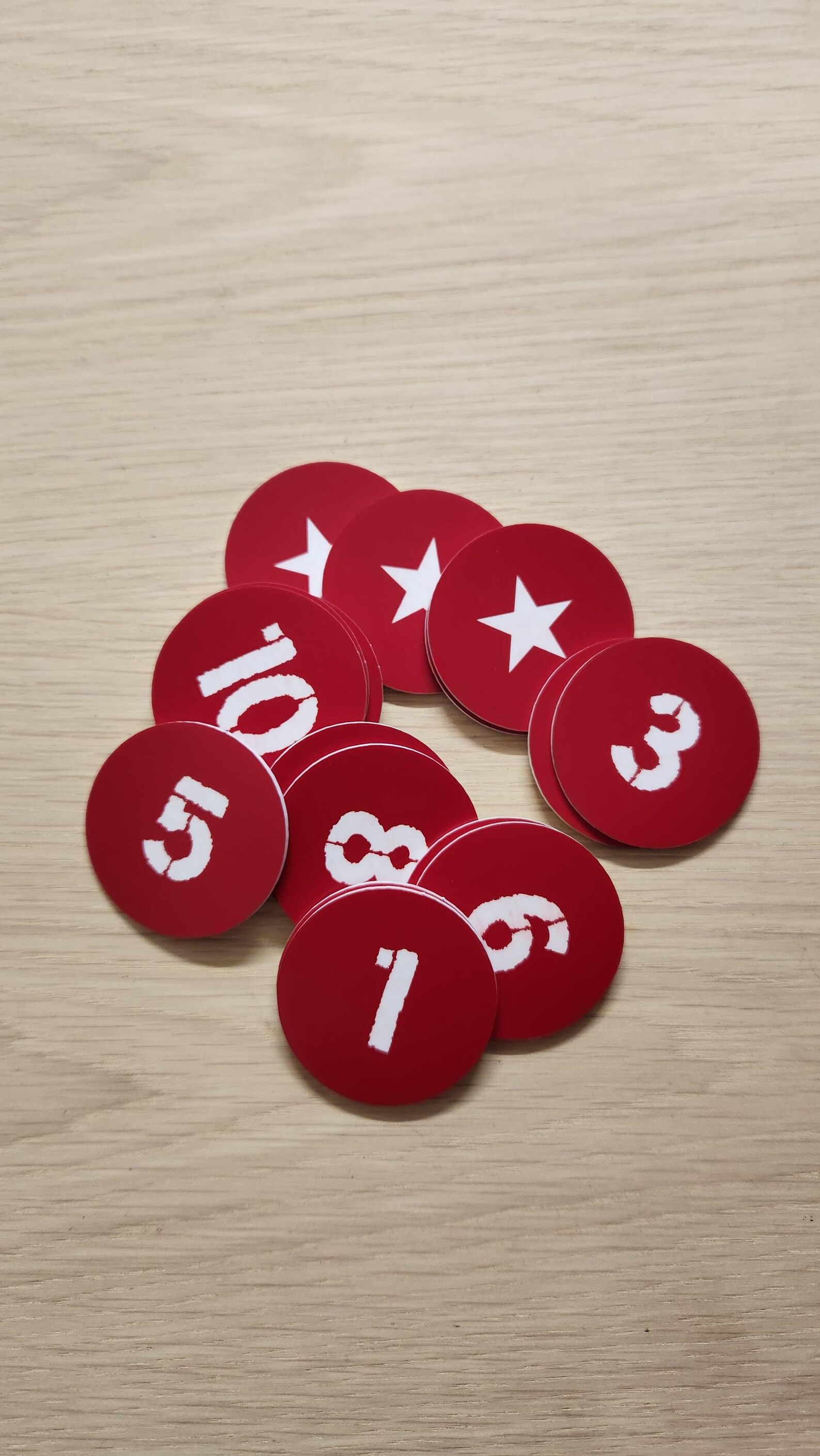 Laser Engraved Numbered Discs: 25mm Plastic Tags, No Holes - Etsy