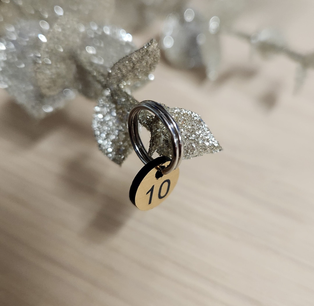 10 Mm Diameter Round Numbered Key Tags, Ideal for Clubs, Leisure ...