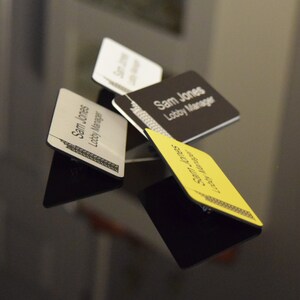 Personalized Plastic Name Badge,laser Engraved Name Tag,name Badges ...