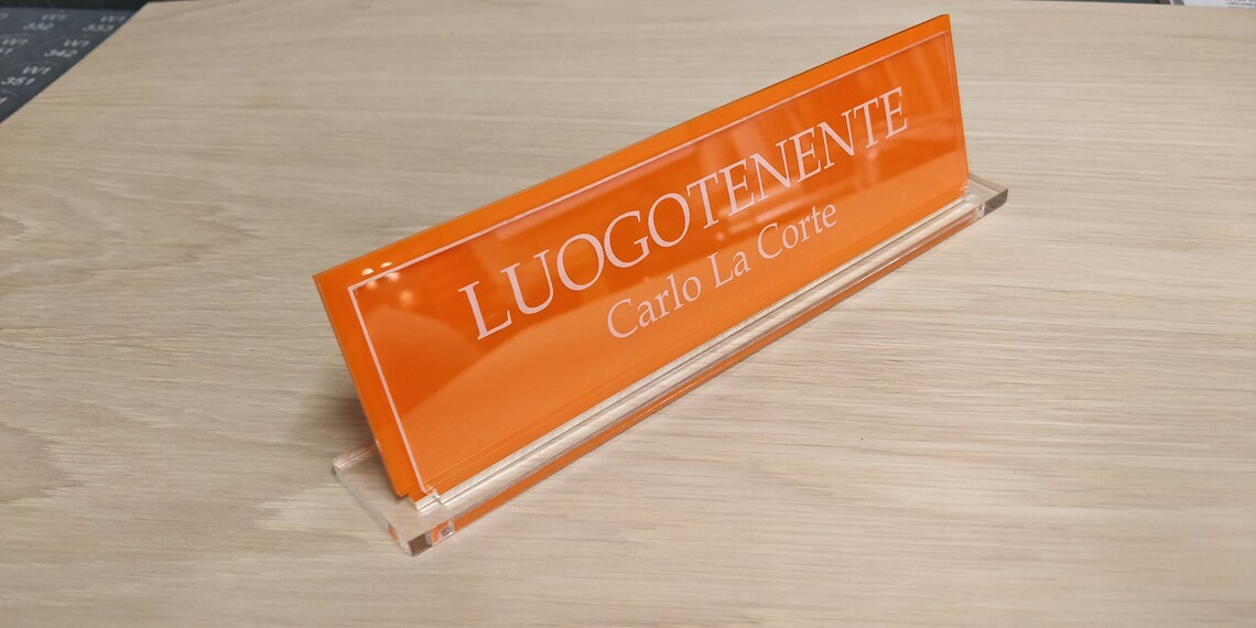 Executive Personalised Desk Name Plate Custom Engraved Sign | Etsy